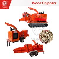 China Commercial Wood Chipper Shredder 1-8 t/h Capacity Branch Mulcher for Garden Waste for sale