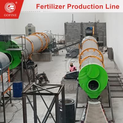 China NPK Compound Fertilizer Granulation Plant 1-20t/h Rotary Drum Granulator 2-5mm for sale