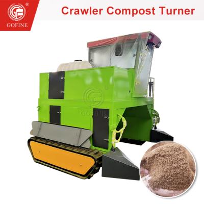 China Self-Propelled Hydraulic Compost Turner 3m Width for Organic Waste Recycling Farm Fertilizer for sale