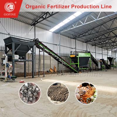 China Cow Dung Organic Compost Powder Production Line 1-2 T/H CE Certified for sale