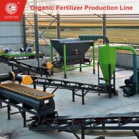 China Organic Fertilizer Production Line 1-2T/H Sewage Sludge Composting Equipment CE for sale