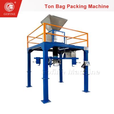 China Industrial FIBC Bags Packaging Line BB Fertilizer Bagging Packing Scale 1500ml Hopper 0.4-0.6Mpa for sale