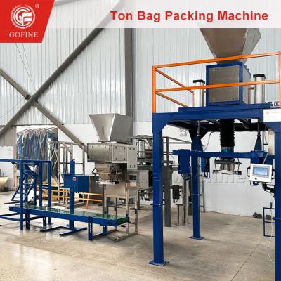 China Open Mouth FIBC Bag Dumping Station Water Soluble Fertilizer Filling Weighing Bagging Equipment 1500ml Hopper for sale