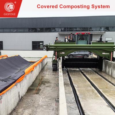 China 2-in-1 Nano-Membrane Composting Machine 15-20 Days Cycle for Municipal Sludge Treatment for sale