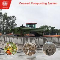 China Nano Membrane Windrow Composting Machine 15-20 Days Cycle 55-70°C for sale