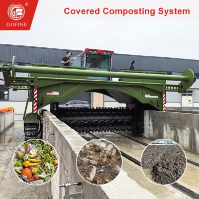 China Aerated Static Pile Composting System 15-20 Days Cycle Nano Membrane for Powder Fertilizer for sale