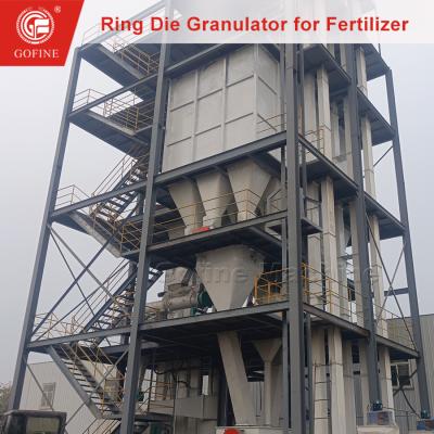 China Heavy Duty Vertical Ring Die Granulator 1-8 tph for NPK and Compost Processing for sale