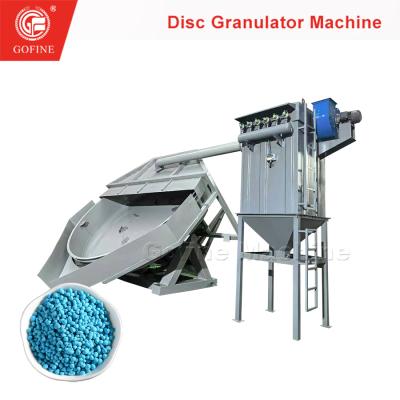 China Heavy Duty Fertilizer Pan Granulator 3-10 tph with Anti-Corrosion Dust Suction System for sale