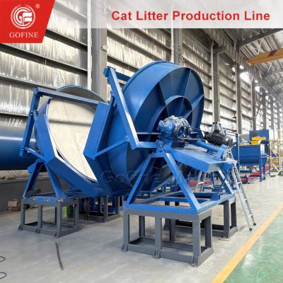 China 10TPH Bentonite Cat Litter Production Line Disc Granulator with PLC Control for sale