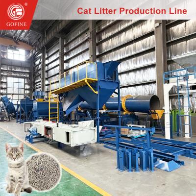 China 3tph Heavy Duty Cat Litter Production Line for Dust-Free Bentonite Pelletizing for sale