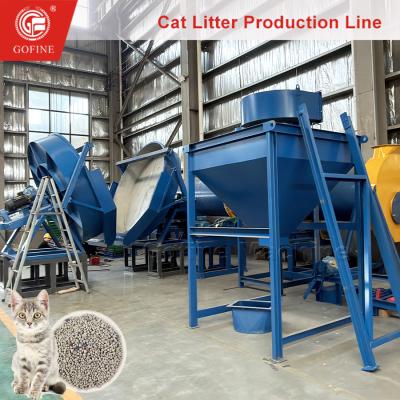 China 3t/h Bentonite Cat Litter Production Line Disc Granulation Machine with Dust Collection for sale