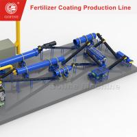 China Automatic Controlled Release Fertilizer Production Line Sulfur Coated Urea 5.5-22kw Rotary Coating Machine for sale