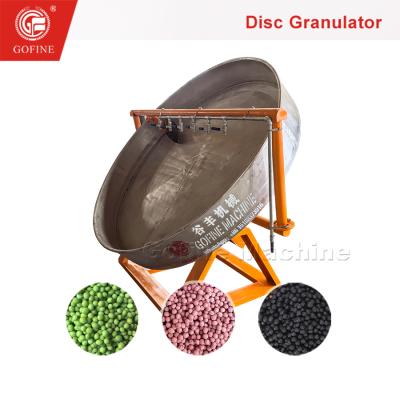 China 2-6mm Organic Fertilizer Disc Pelletizer Machine with 500-3600mm Disc Diameter and 0.02-6 T/H Capacity for sale