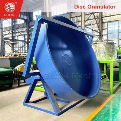 China Wet Way Disc Organic Fertilizer Granulator with Automatic Feeding - 500mm to 3600mm Disc Sizes, 0.02-6 T/h Capacity for sale