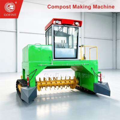 China Full Hydraulic Crawler Compost Turner Machine for Organic Waste Fermentation for sale