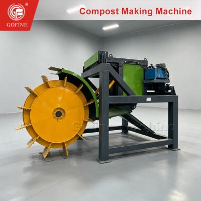 China Heavy Duty Wheel Type Compost Turner for Large Scale Composting Plant for sale