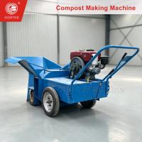 China Walk‑Behind Diesel Mushroom Substrate Windrow Turner for Greenhouse Composting for sale
