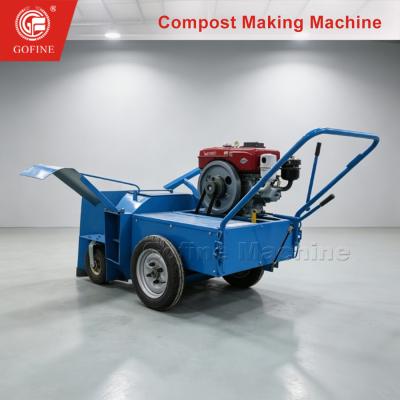 China Spent Mushroom Substrate Processor, Diesel Powered Compost Aerator for Farm Recycling for sale