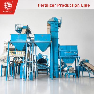 China 10-15 T/H Steam Granulation NPK Rotary Drum Fertilizer Line for sale