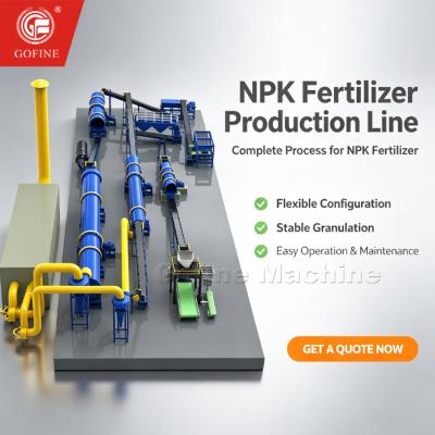 China Energy Saving NPK Fertilizer Rotary Drum Pellet Plant 8 T/H for sale