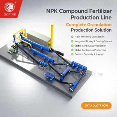 China Customized Rotary Drum NPK Compound Fertilizer Line System for sale