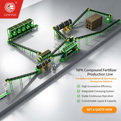 China High Capacity NPK Fertilizer Drum Granulation Equipment Plant for sale
