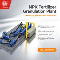 China 5-20 T/H Rotary Drum NPK Fertilizer Processing Plant Line for sale