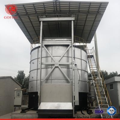 China Huge Fertilizer Fermentor B105 - 105 m² Capacity Automatic Compost Tower for Organic Waste Processing for sale