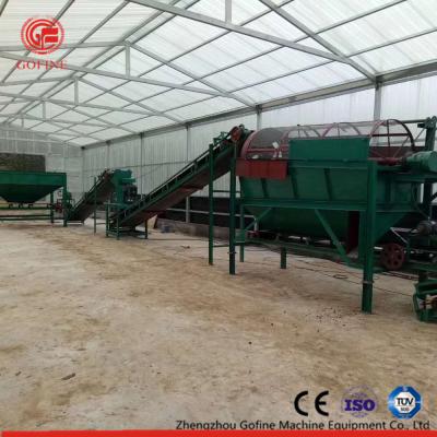 China Compost Organic Fertilizer Production Line 1-200,000 TPY Capacity for Livestock Manure Processing for sale