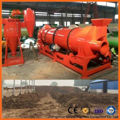 China 200 Cubic Meter Organic Fertilizer Dryer Machine for Chicken Manure with 40-500 kg/h Capacity and 200-250°C Temperature Range for sale