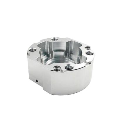 China Customized Industrial CNC Parts Housings Silver Metal Turning Machining Parts for sale