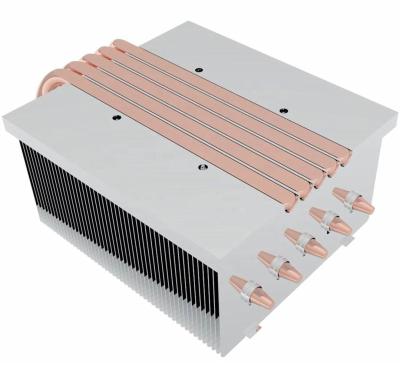 China Customized Skived Fin Heat Sink Heat Transfer Copper Screw Mount for sale