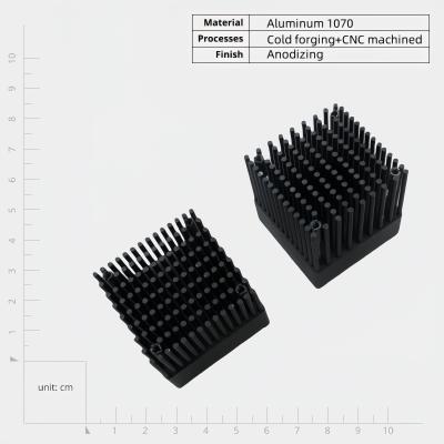 China Customized Lightweight Aluminum Cold Forging Heat Sink for sale