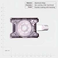 China Silver Die Casting Housing Powder Coating Surface For Electronic Products for sale