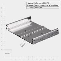 China Lightweight Durability Cnc Milled Aluminum Parts Front Panel For Electronics for sale