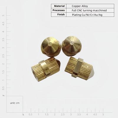 China OEM Custom Non-Standard Copper Screw Plugs Nut CNC Turning Lathe Precision Machining Parts Service for sale