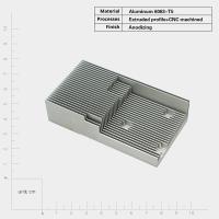 China Industial Extrusion Metal Heatsink with Customizable Width and Drilling Tapping Anodizing for sale