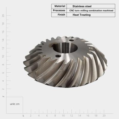 China Customized External Cast Gear Pinion And Spiral Bevel Gear For Electric Cars for sale