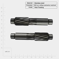 China Customized Transmission Custom Drive Forging Large Module Big Double Pinion Helical Gear Shaft for sale