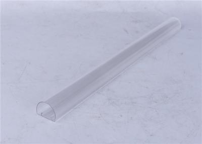 China Clear/Milky Polycarbonate LED Diffuser Extrusion Profiles - Rigid PC Material with ISO9001 Certification for sale