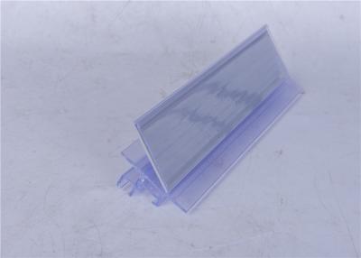 China Rigid Transparent PVC Profiles 100% Moisture Proof for Supermarket Price Tag Holders and Shelf Talkers for sale