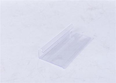 China Custom Transparent Plastic Profiles & Clear PVC Extrusion Sections for Supermarket Sign Holders - Rigid Material with ISO9001 Certification for sale