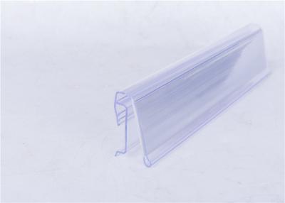 China Rigid PVC Shelf Talker & Label Holder for Supermarkets - Custom Lengths, ISO9001 Certified Plastic Extrusion Products for sale