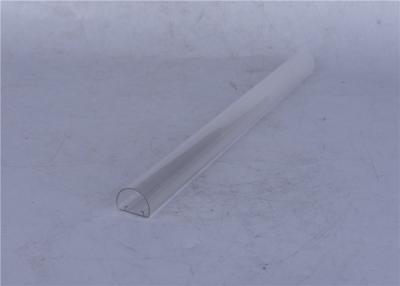 China Transparent Milky Polycarbonate LED Profile Housing - Custom Extruded PC Diffuser Cover with ISO9001 RoHS Certification for sale