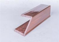 China High Energy Efficiency PVC Building Profile Wooden Effect Extruded Sections Custom Length 6m for sale