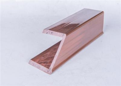 China High Energy Efficiency PVC Building Profile Wooden Effect Extruded Sections Custom Length 6m for sale