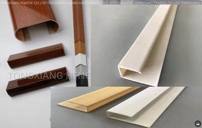 China U Style Flexible Rigid PVC Extrusion Profiles 5.95 Meter Length - Weather Resistant Construction Joints for sale