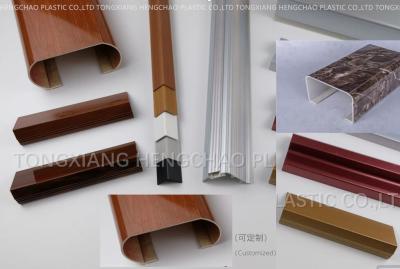 China Custom Waterproof PVC Extrusion Profiles 5-10mm Thickness with Printing Surface Treatment for Wall & Ceiling Installation for sale