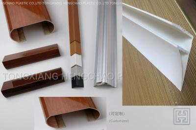 China 4CM Glossy PVC Co-extrusion Profile for Roof Garden Drainage Board - Rigid Plastic Top Clip with ISO9001 Certification for sale