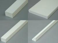 China Square PVC Foam Profile Decorative Mouldings - Rigid Woodgrain Screen with Custom Length & Color Options for sale